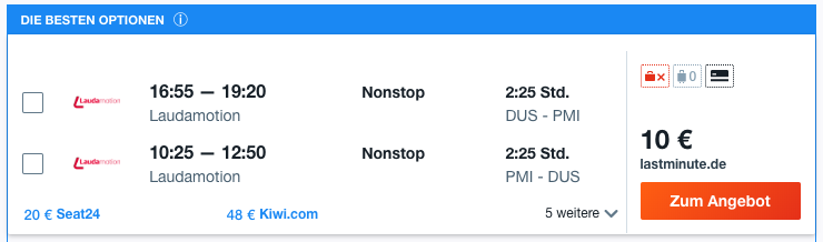 Günstige Mallorca Flüge nach Palma schon für 10€ buchen