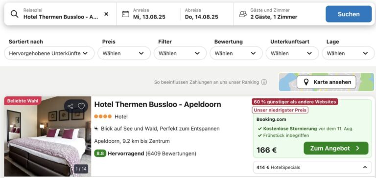 Thermen Bussloo - Hotel mit Spa & Frühstück ab 188€ p.P.