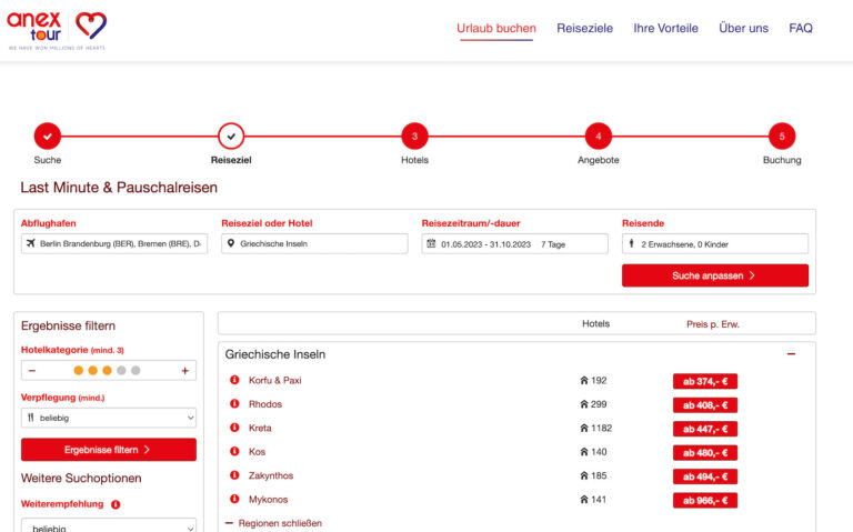 ANEX Tour - Informationen, Erfahrungen und Angebote - 2025