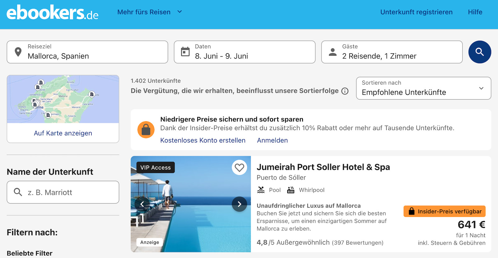 Ebookers - Angebote, Informationen und Erfahrungen - 2025