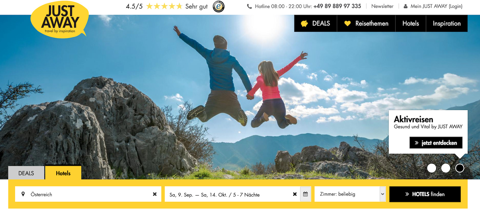 JUST AWAY - Erfahrungen, Informationen & Angeboten (2025)