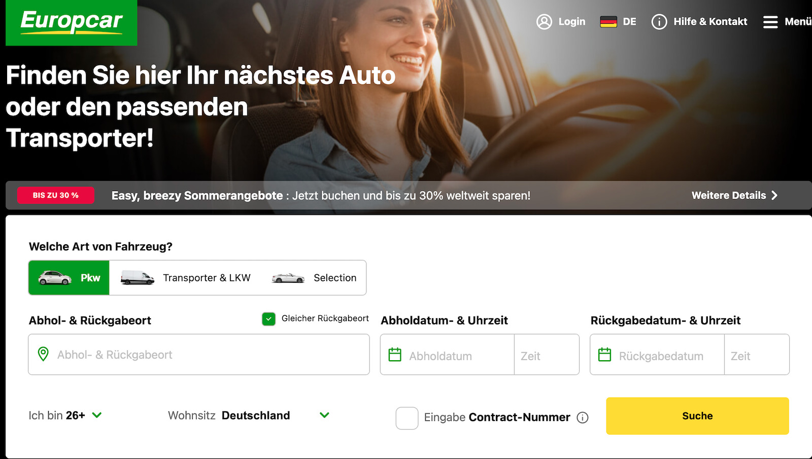 Europcar - Angebote, Informationen und Erfahrungen (2025)