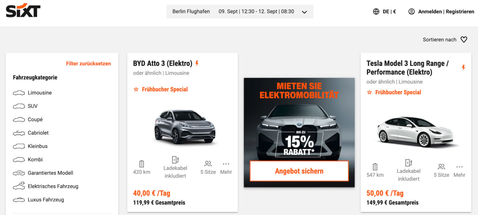 Sixt - Angebote, Informationen und Erfahrungen - 2025