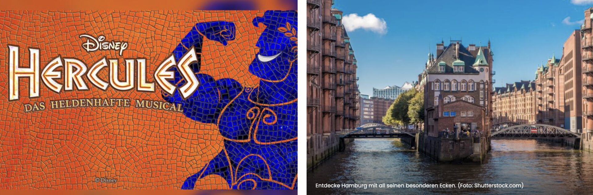Hercules Musical - Weltpremiere in Hamburg! Ticket + Hotel / 119€